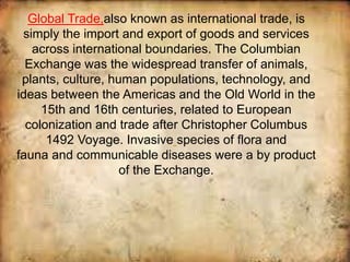 The Columbian Exchange | PPTX