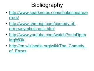 The Comedy Of Errors | PPT