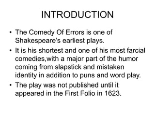 The Comedy Of Errors | PPT