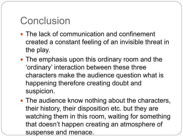 The comedy of menace | PPTX | Comedy | Genres