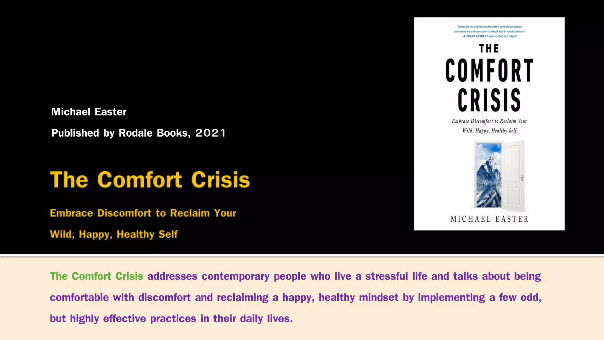 วิกฤตความสบาย The Comfort Crisis.pptx