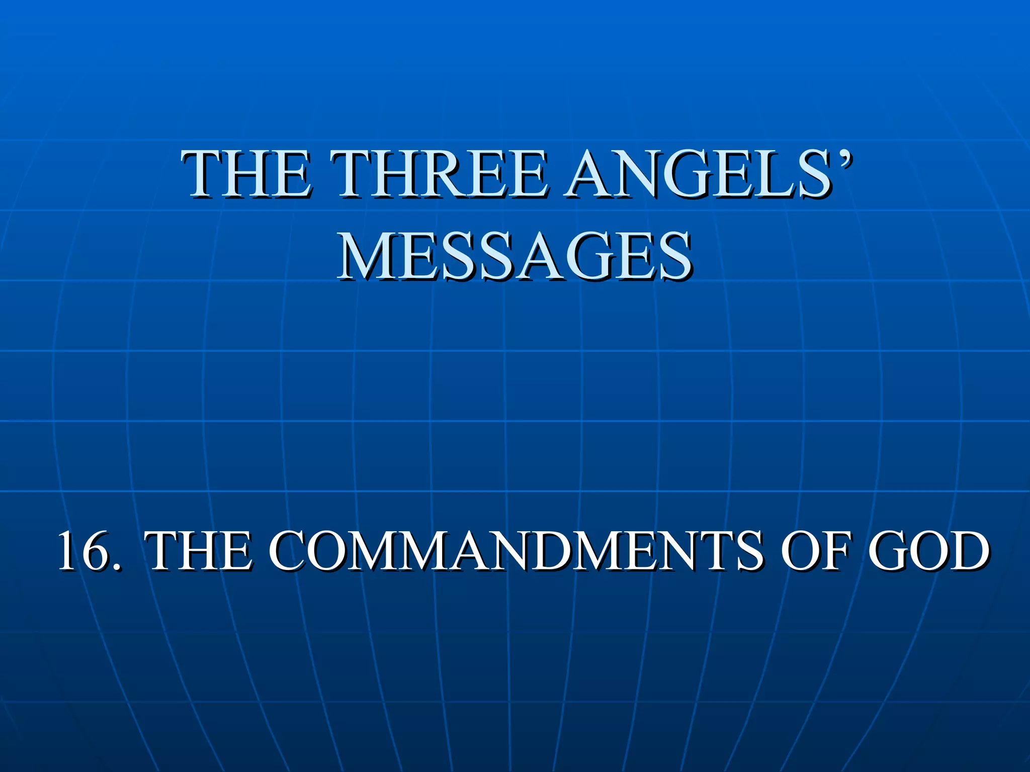 The Commandments Of God | PPT