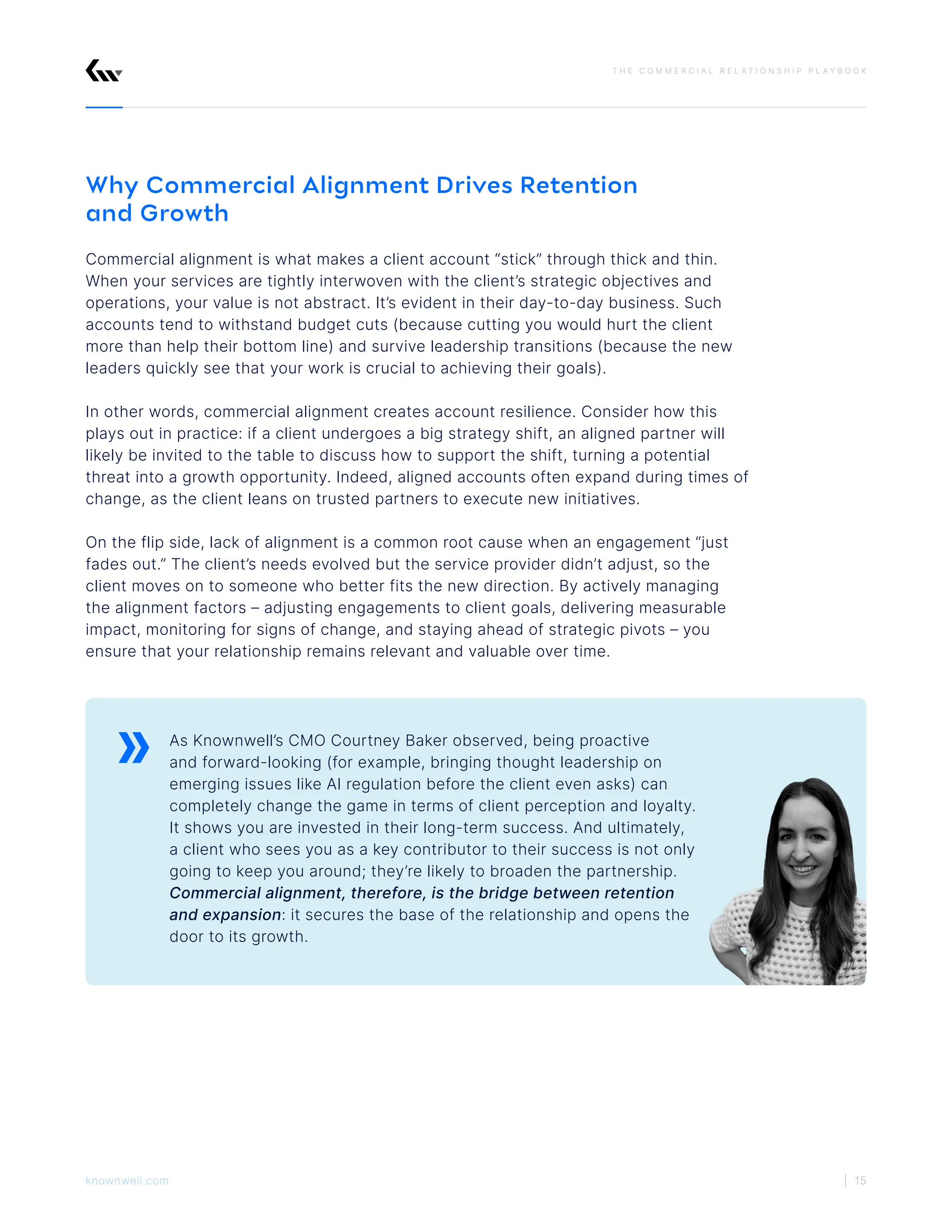 The Commercial Relationship Playbook - Knownwell | PDF