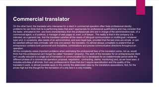 The Commercial Translation | PPTX