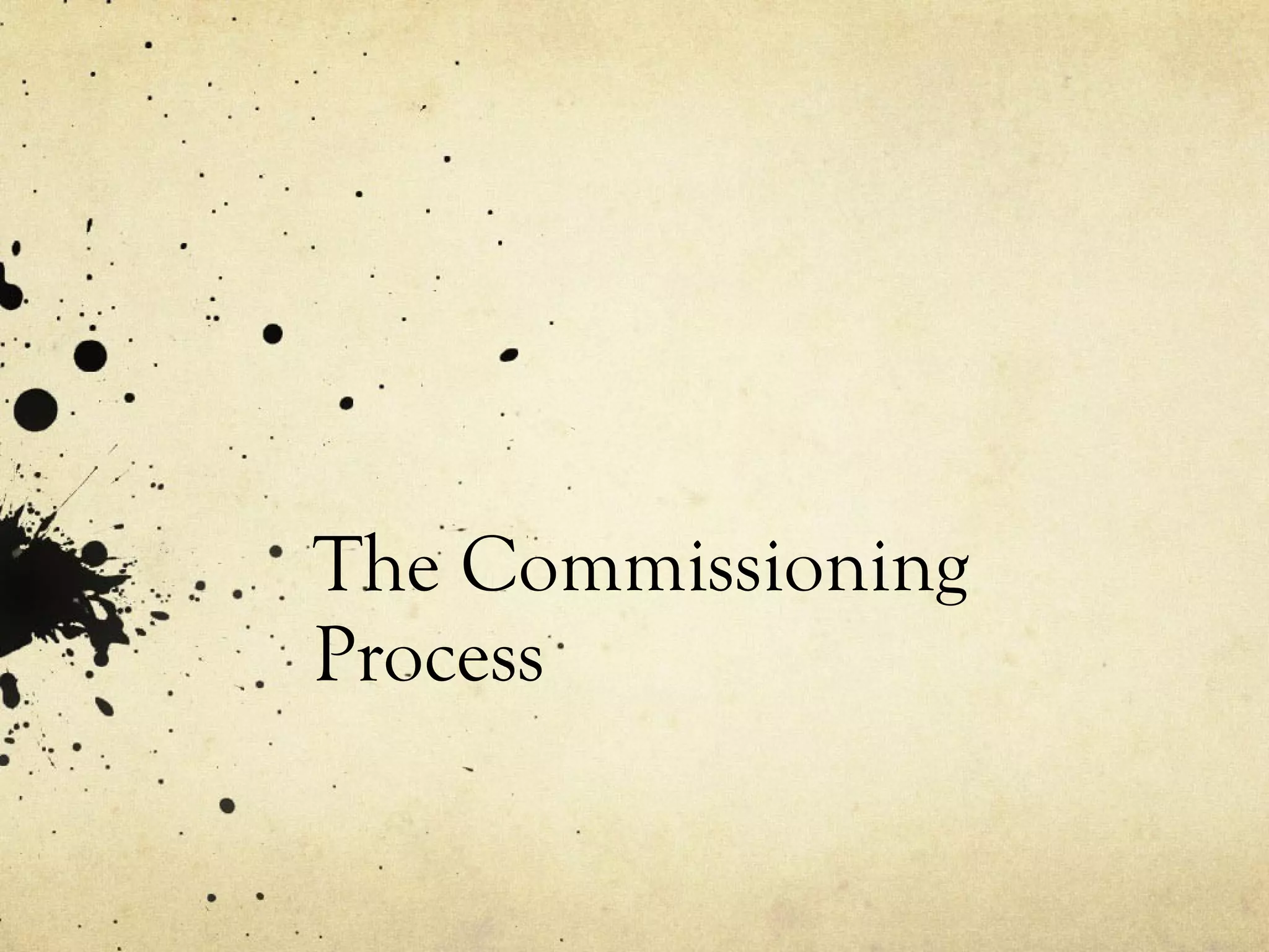 The commissioning process | PPT