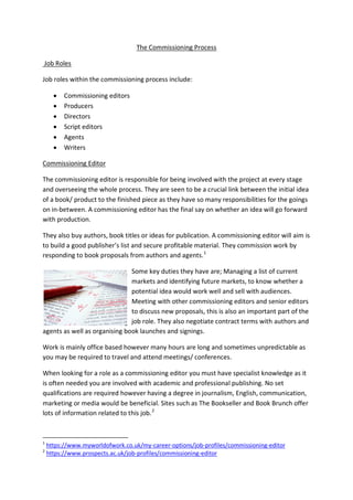 The commissioning process | PDF