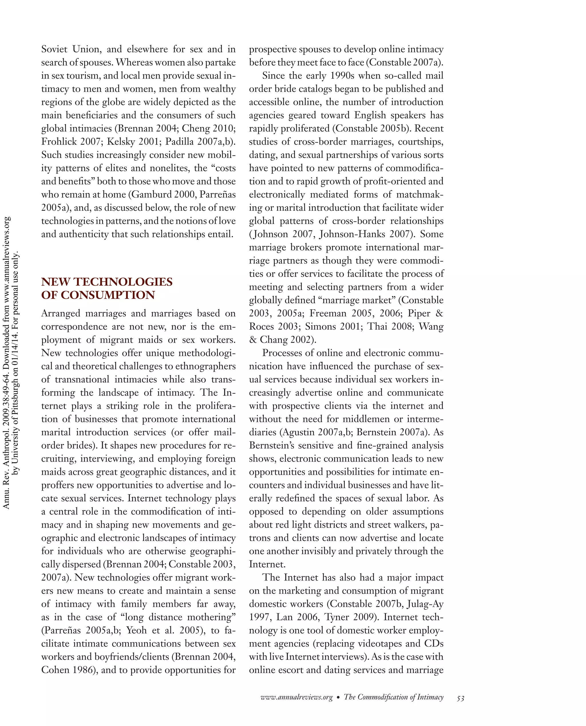 The commodification of intimacy (1) | PDF