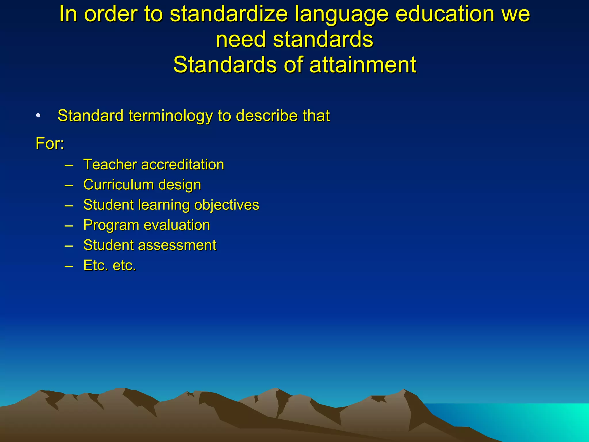 The common european framework of reference for languages | PPT