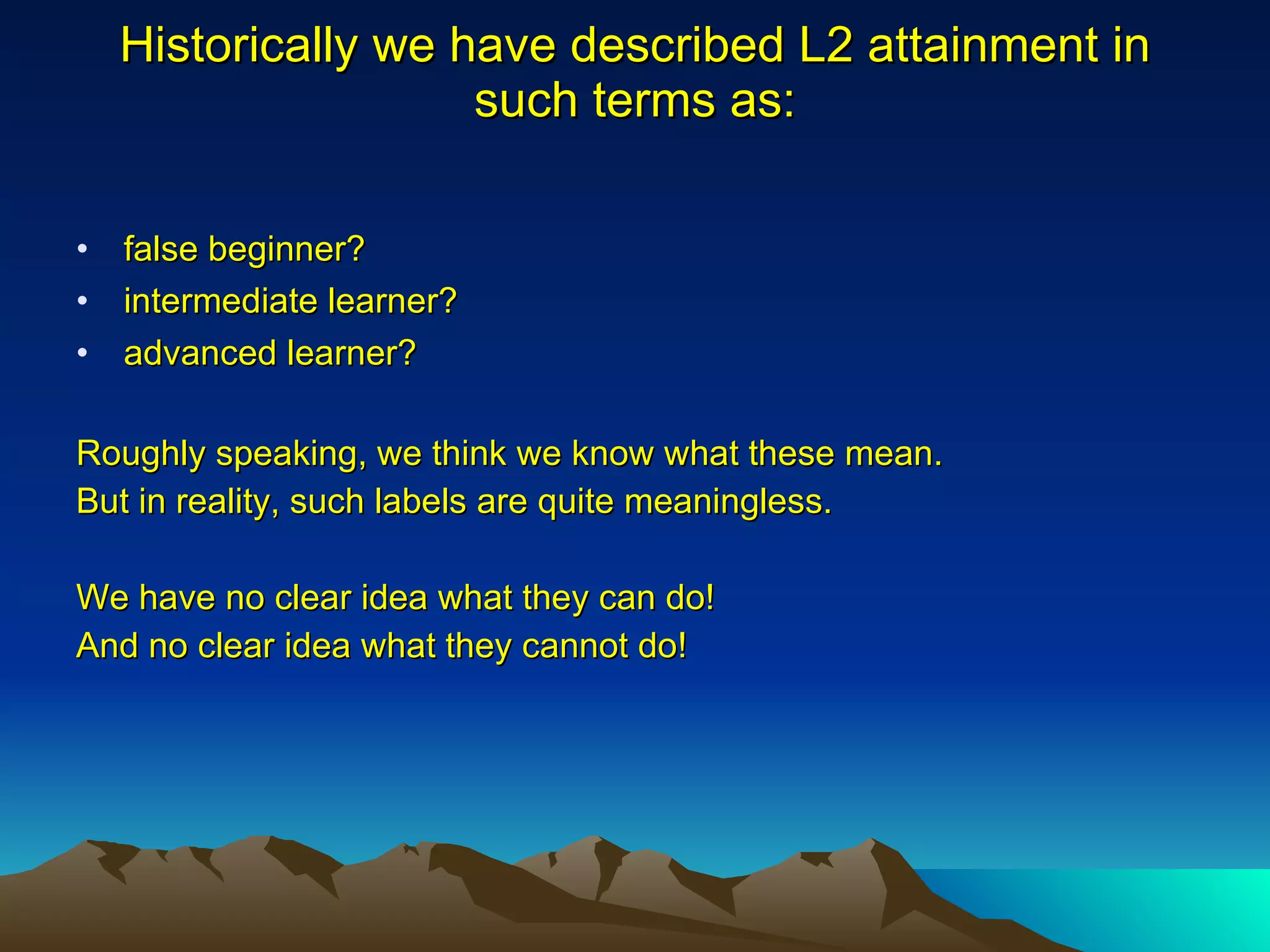 The Common European Framework Of Reference For Languages Ppt