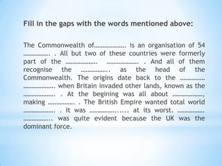 The commonwealth | PPT