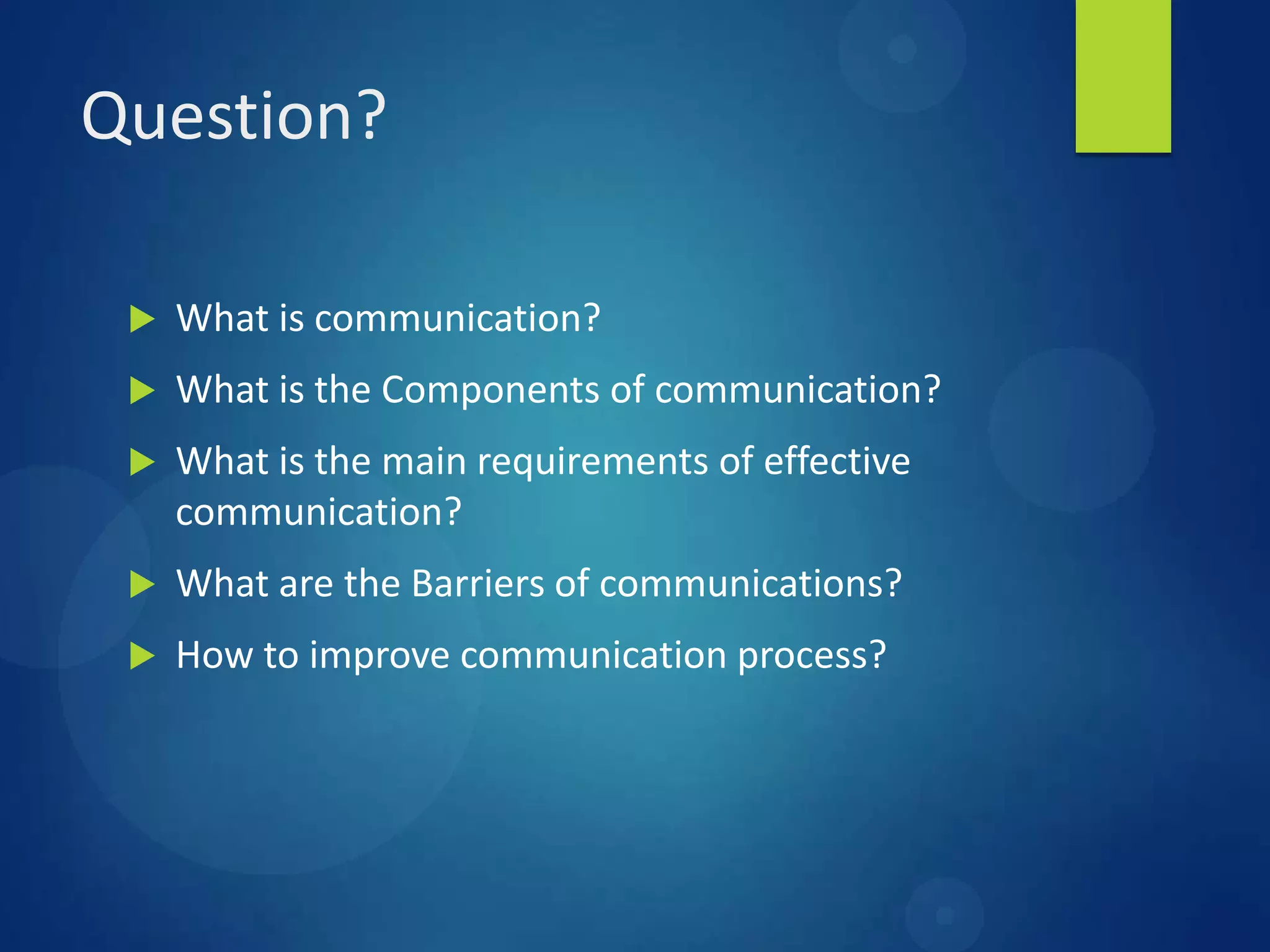 Basic idea about the communication process | PPTX
