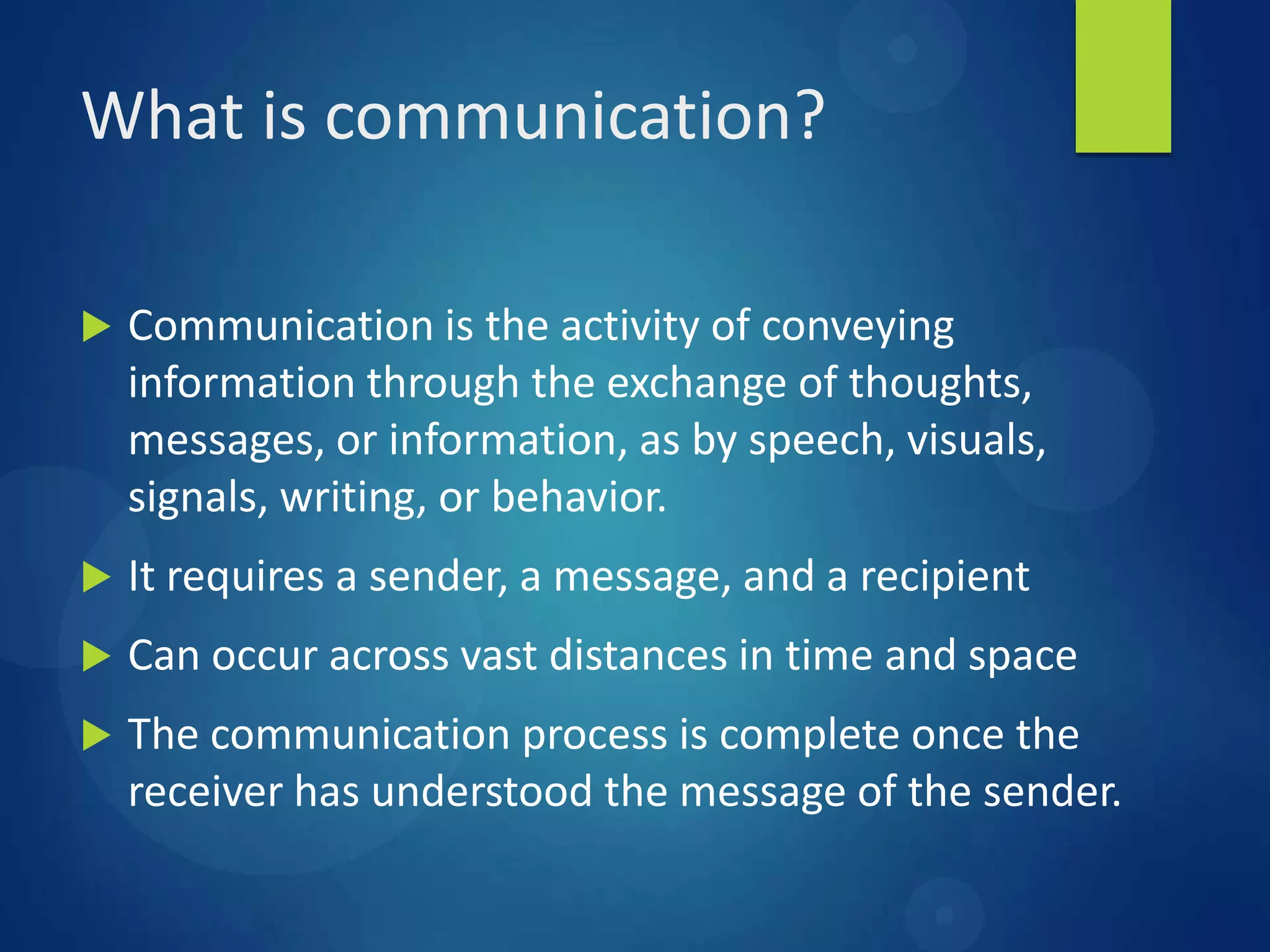 Basic idea about the communication process | PPTX