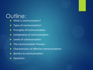 Basic Effective Communication Process