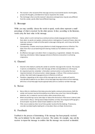 The Communication Process – Seven Essential Elemen.docx