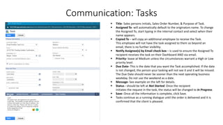 The Communication Subtab. | PPT
