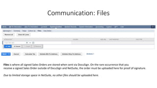 The Communication Subtab. | PPT