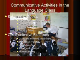 The communicative activities syllabus | PPT
