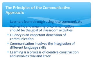 The communicative approach kk | PPT