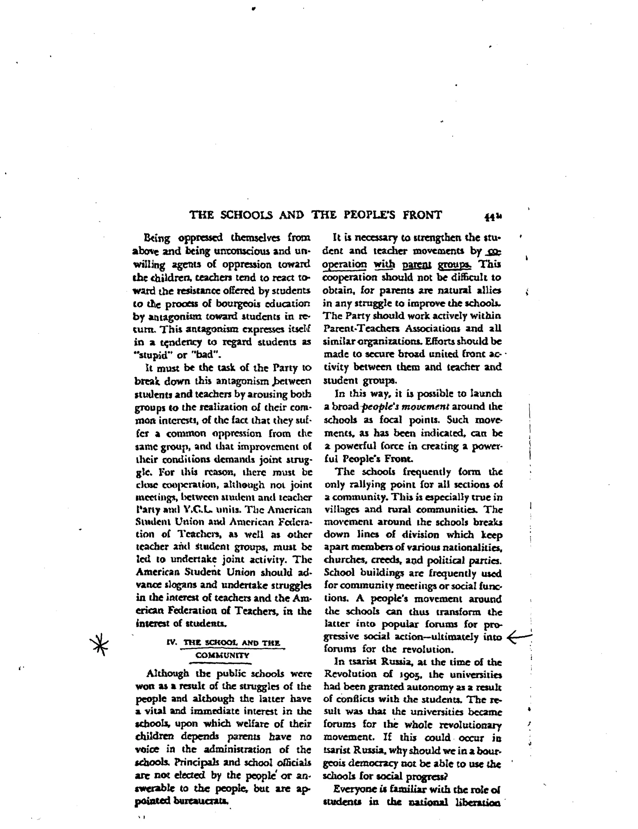 The communist magazine-schools_and_the_peoples_front-1957-17pgs-edu | PDF