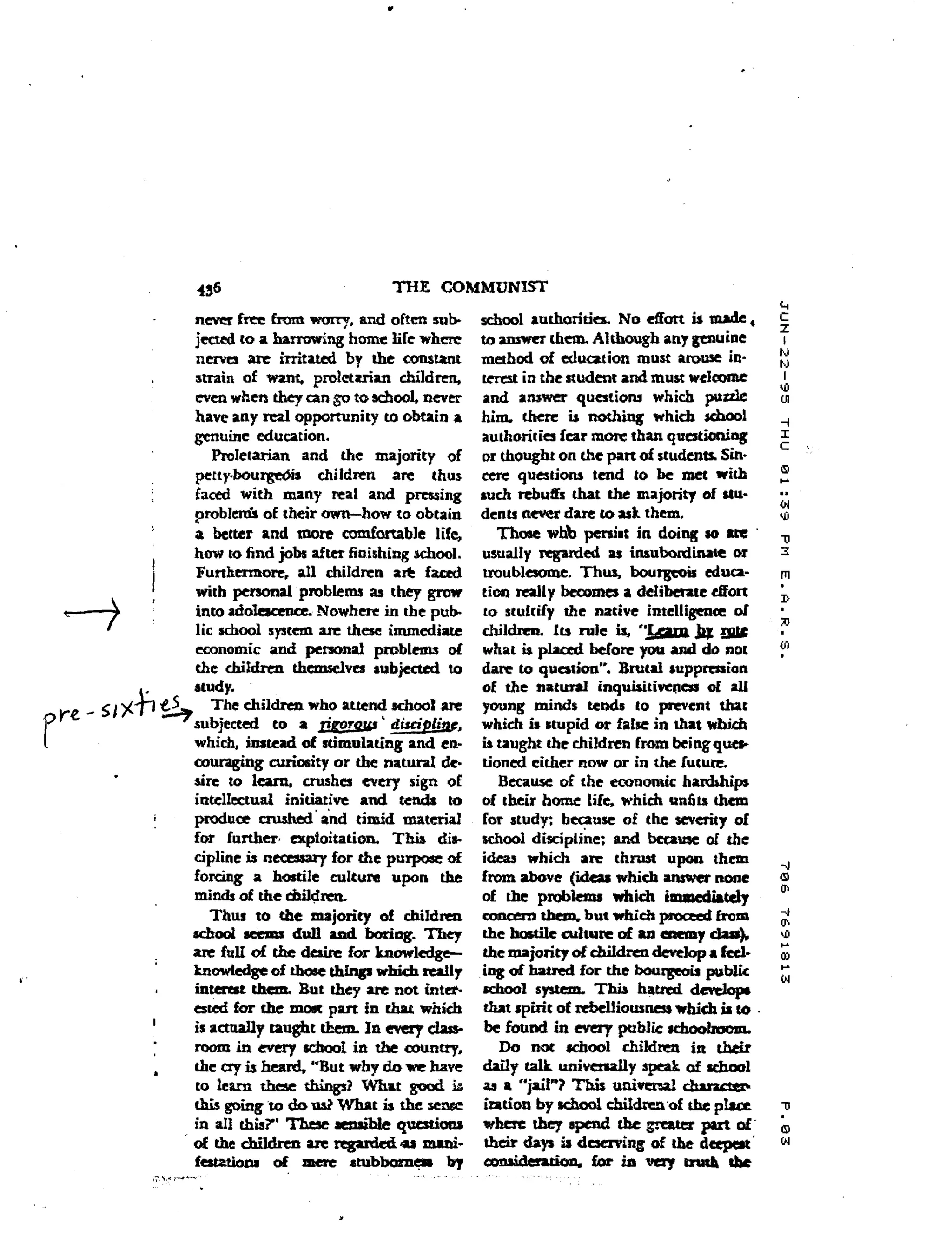 The communist magazine-schools_and_the_peoples_front-1957-17pgs-edu | PDF