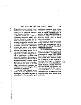 The communist magazine-schools_and_the_peoples_front-1957-17pgs-edu | PDF