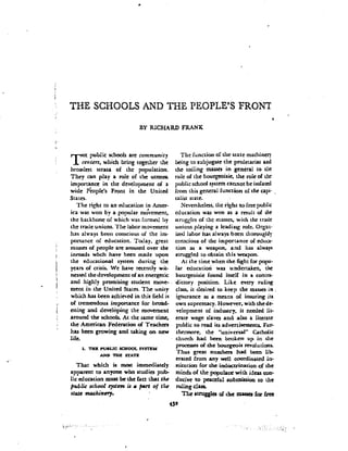 The communist magazine-schools_and_the_peoples_front-1957-17pgs-edu | PDF