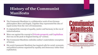 The Communist Manifesto.. presentation.. | PPTX