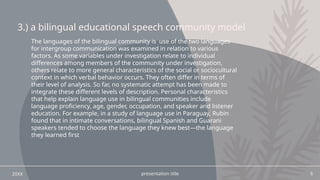 The Community and is Bilingual Class pptx | PPT