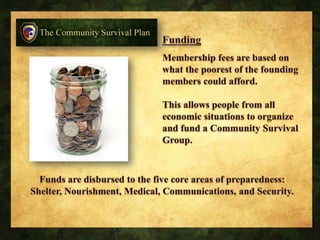 The Community Survival Plan | PPTX