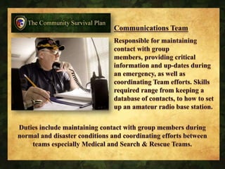 The Community Survival Plan | PPTX