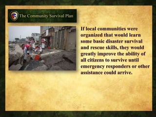 The Community Survival Plan | PPTX