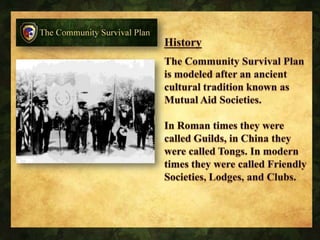 The Community Survival Plan | PPTX