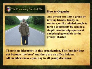 The Community Survival Plan | PPTX