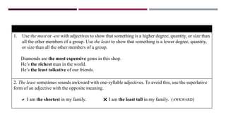 The comparative and superlative forms | PPTX
