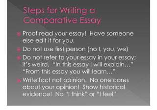 The Comparative Essay | PPT