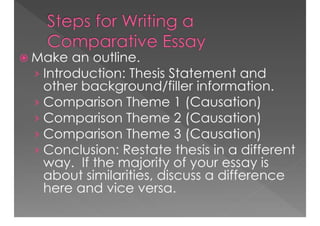 The Comparative Essay | PPT