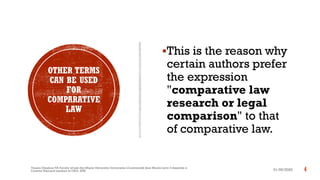 Introduction to Comparative Law-Yousra Chaaban | PDF