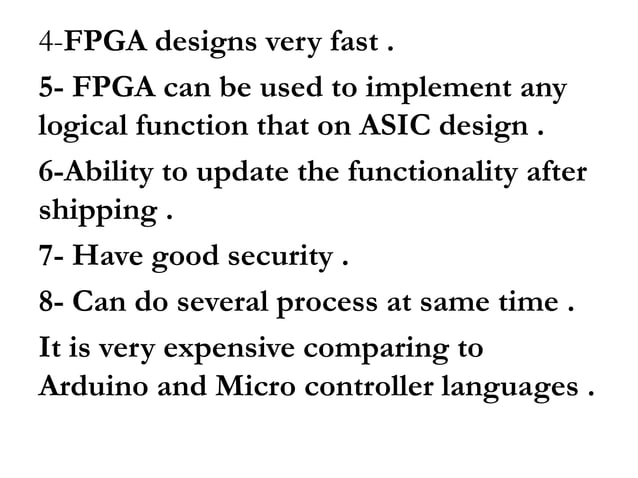 The comparison between FPGA , ARDUINO , ASIC | PPTX The comparison between FPGA , ARDUINO , ASIC | PPTX