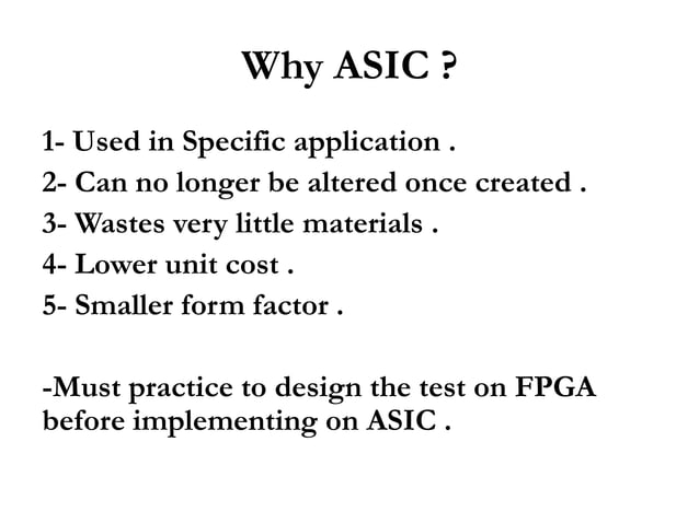 The comparison between FPGA , ARDUINO , ASIC | PPT The comparison between FPGA , ARDUINO , ASIC | PPT