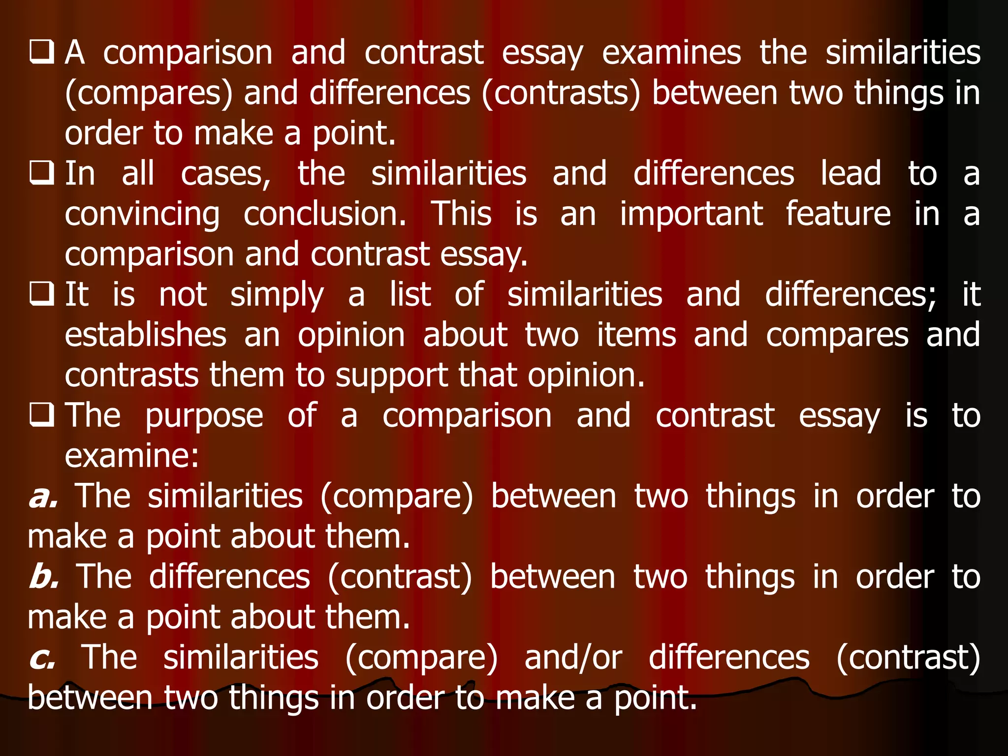 The comparison and contrast_essay | PPT