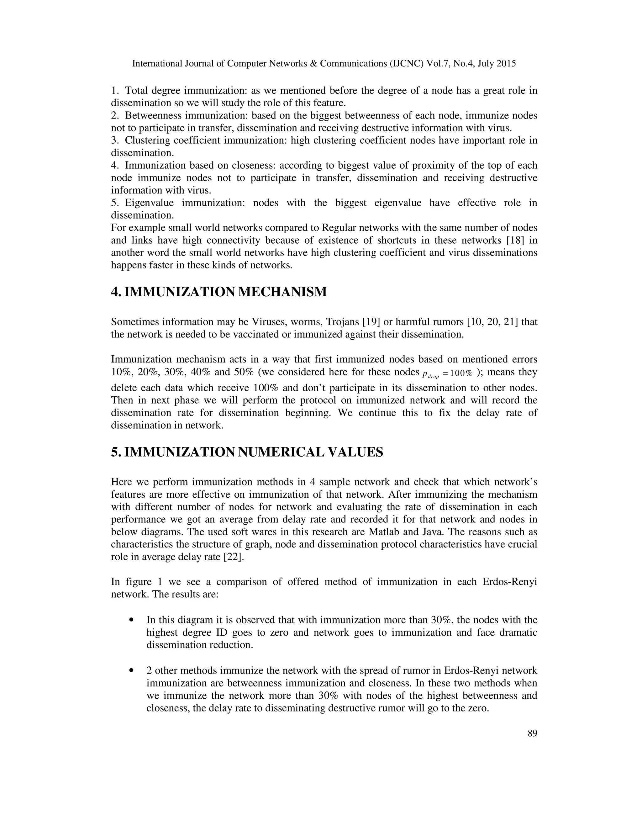 The comparison of immunization | PDF