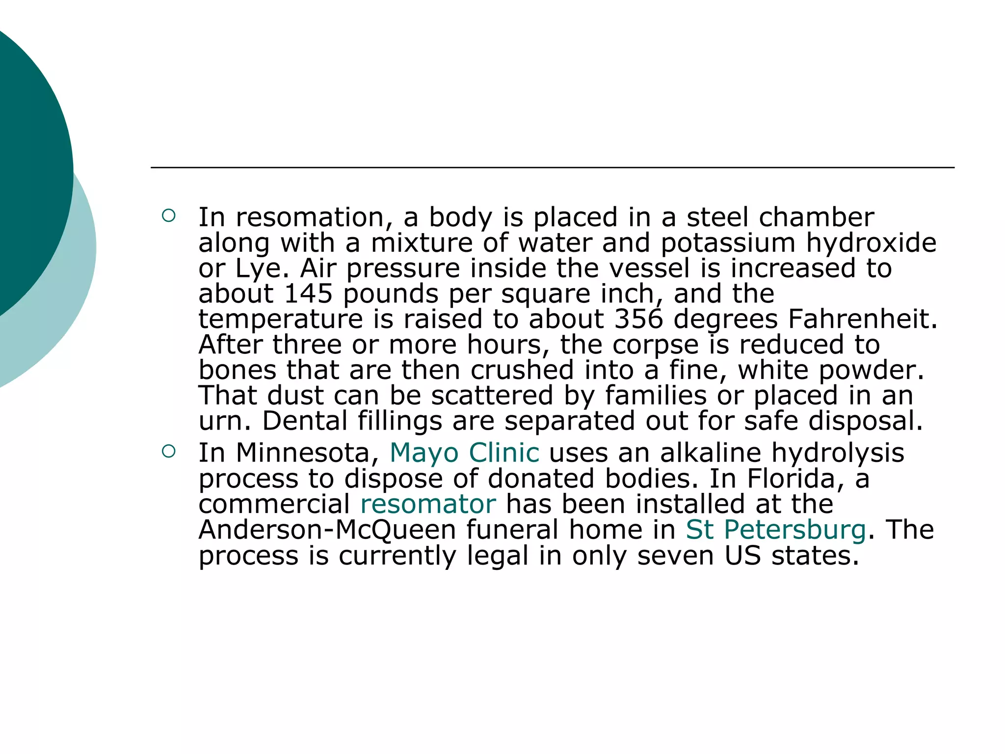 The Comparison Process Of Cremation Vs Alkaline Hydrolysis | PPT