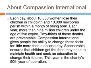The Compassion International Difference: Fighting Poverty Worldwide | PPT