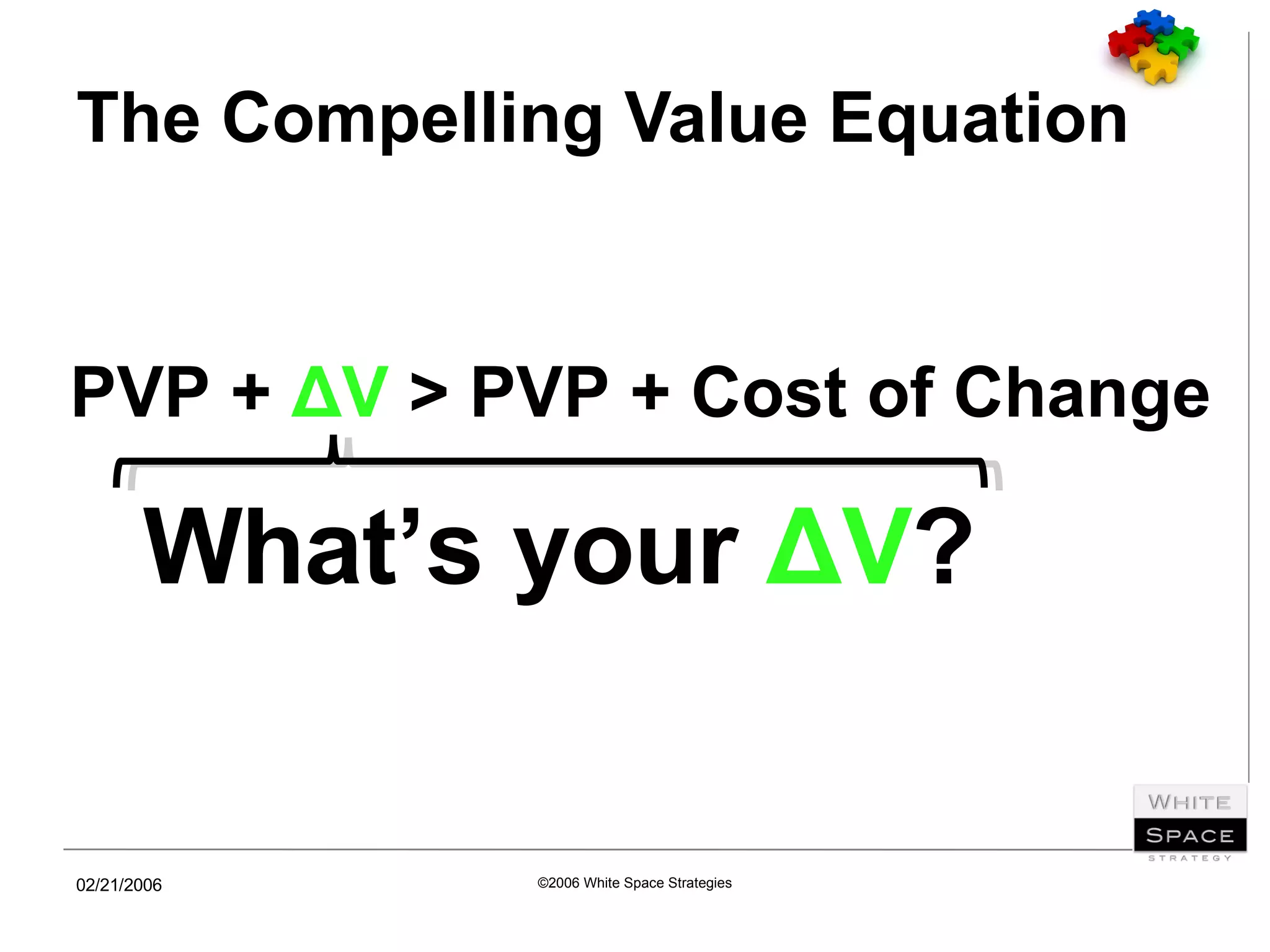 The Compelling Value Equation | PPT
