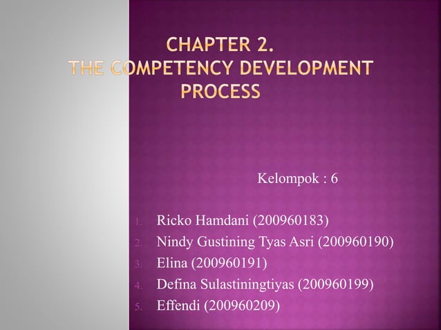 The competency development process | PPTX
