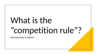 What is the "competition rule"? | PDF