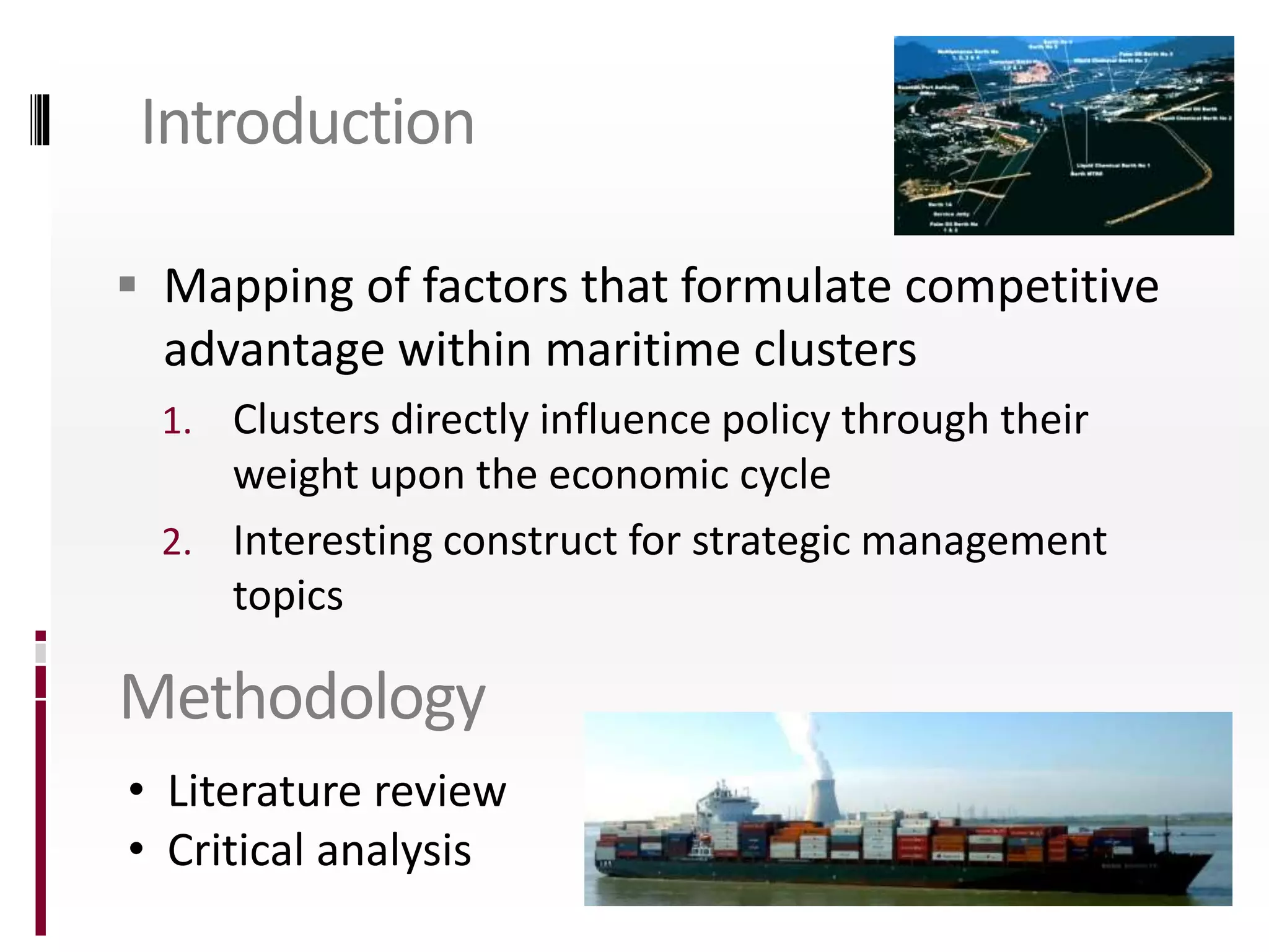 The Competitive Advantage of Maritime Clusters | PPTX