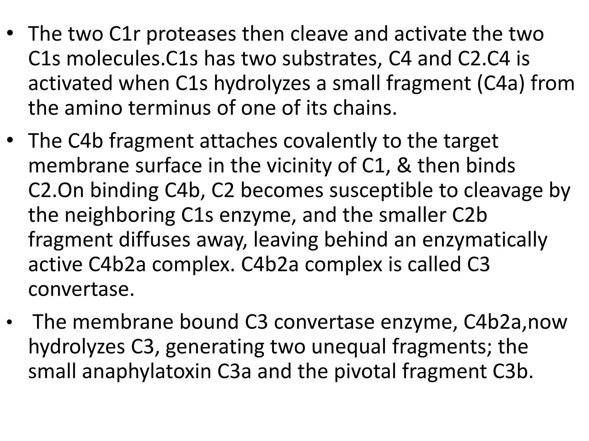The complement system in immunology | PPTX