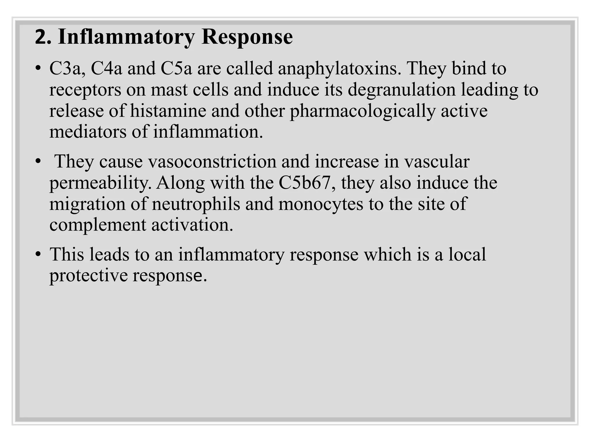 The complement system in immunology | PPTX