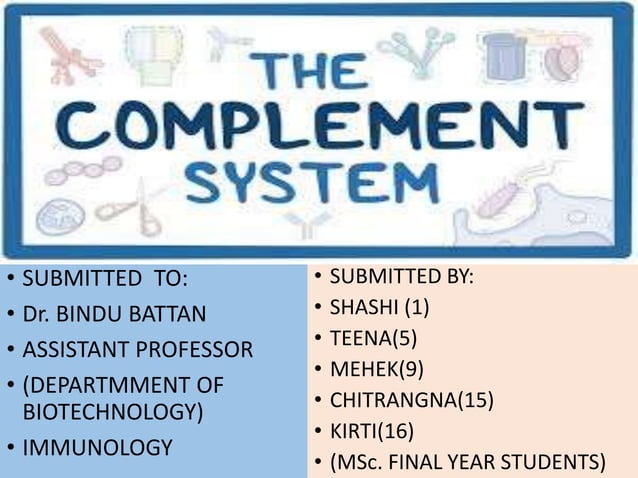 The complement system in immunology | PPTX | Blood Disorders | Diseases ...